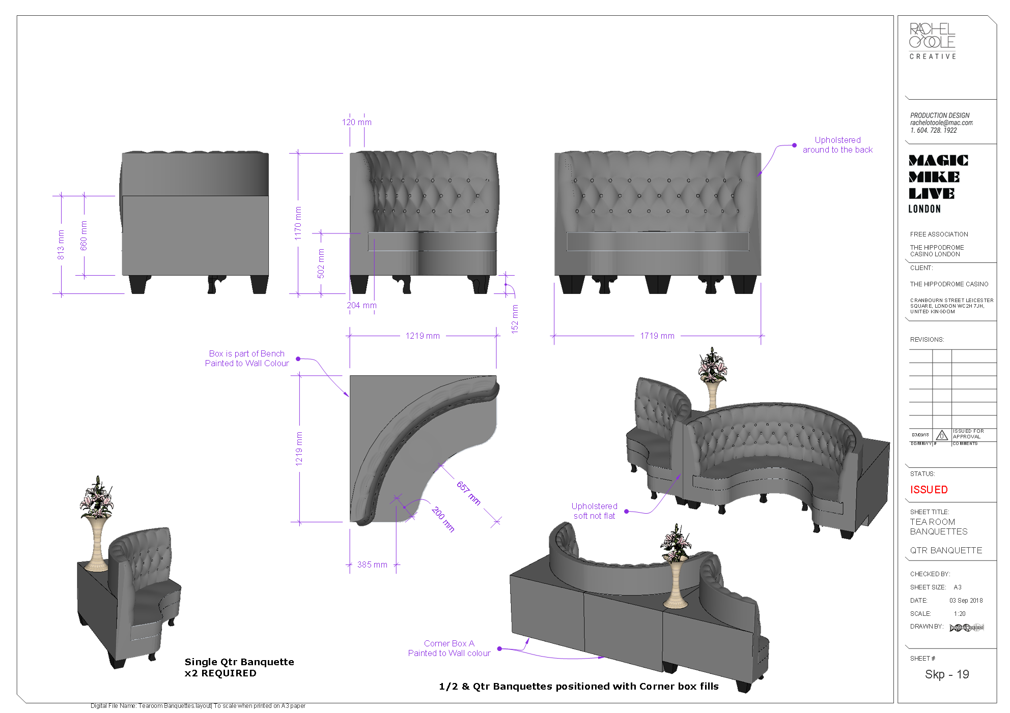 MML Boozy Tea Room @ The Hippodrome – DNA645 Design Ltd.